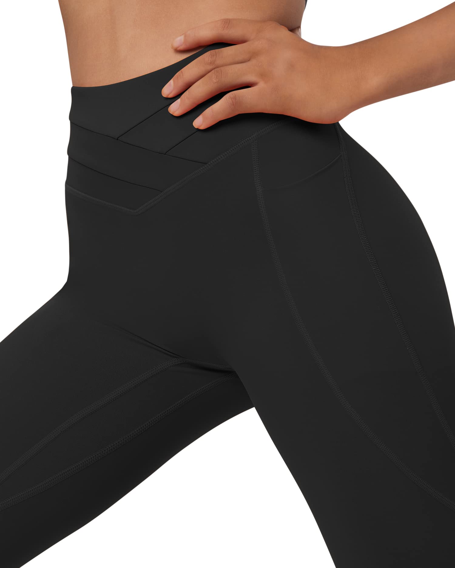 KUNISUIT Scrunch Butt Lifting Workout Leggings for Women Booty High Waisted Yoga Pant Seamless Gym Tights(M,Black-85