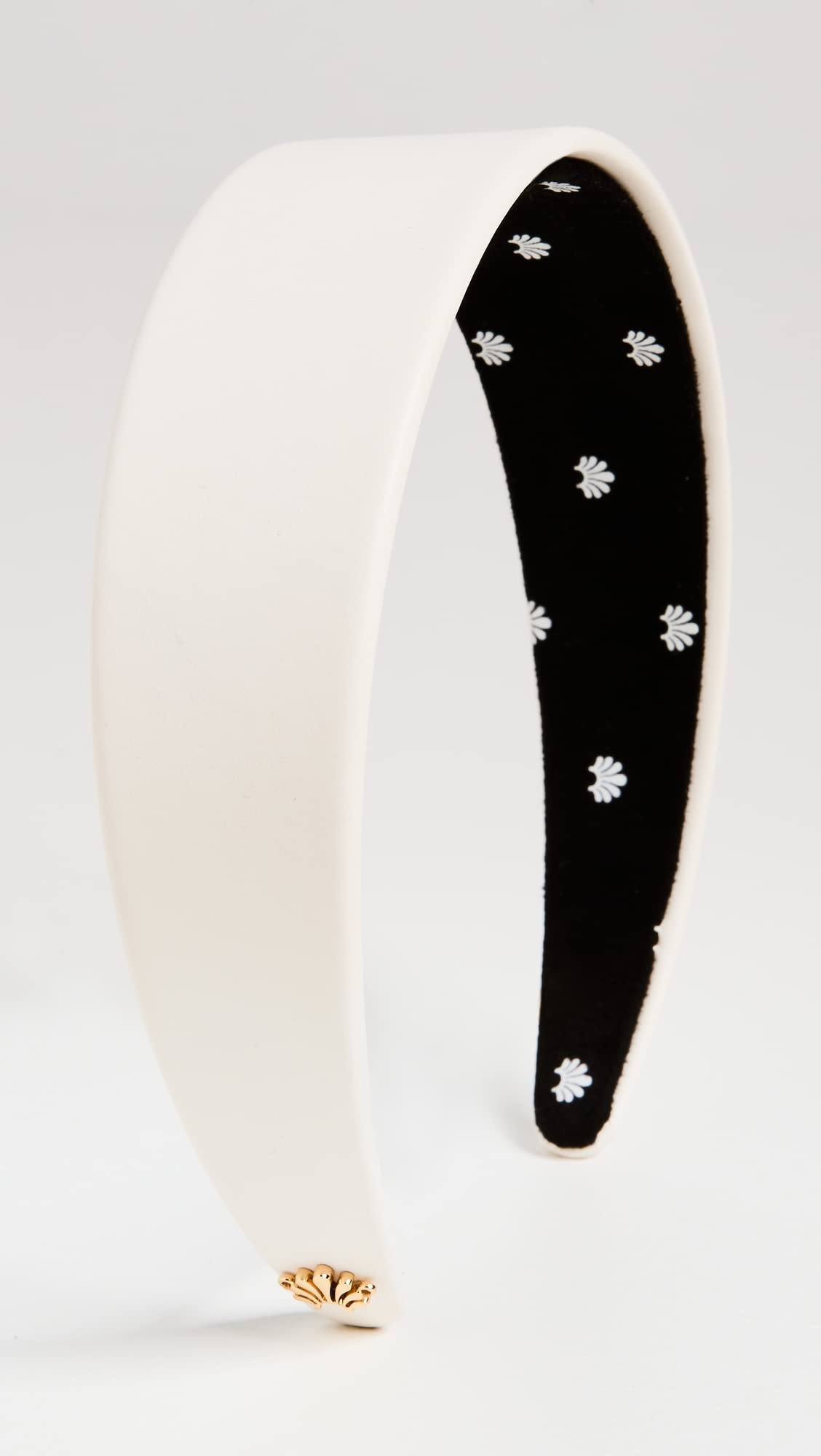Lele Sadoughi Women's Faux Leather Cher Headband, Porcelain, White, One Size