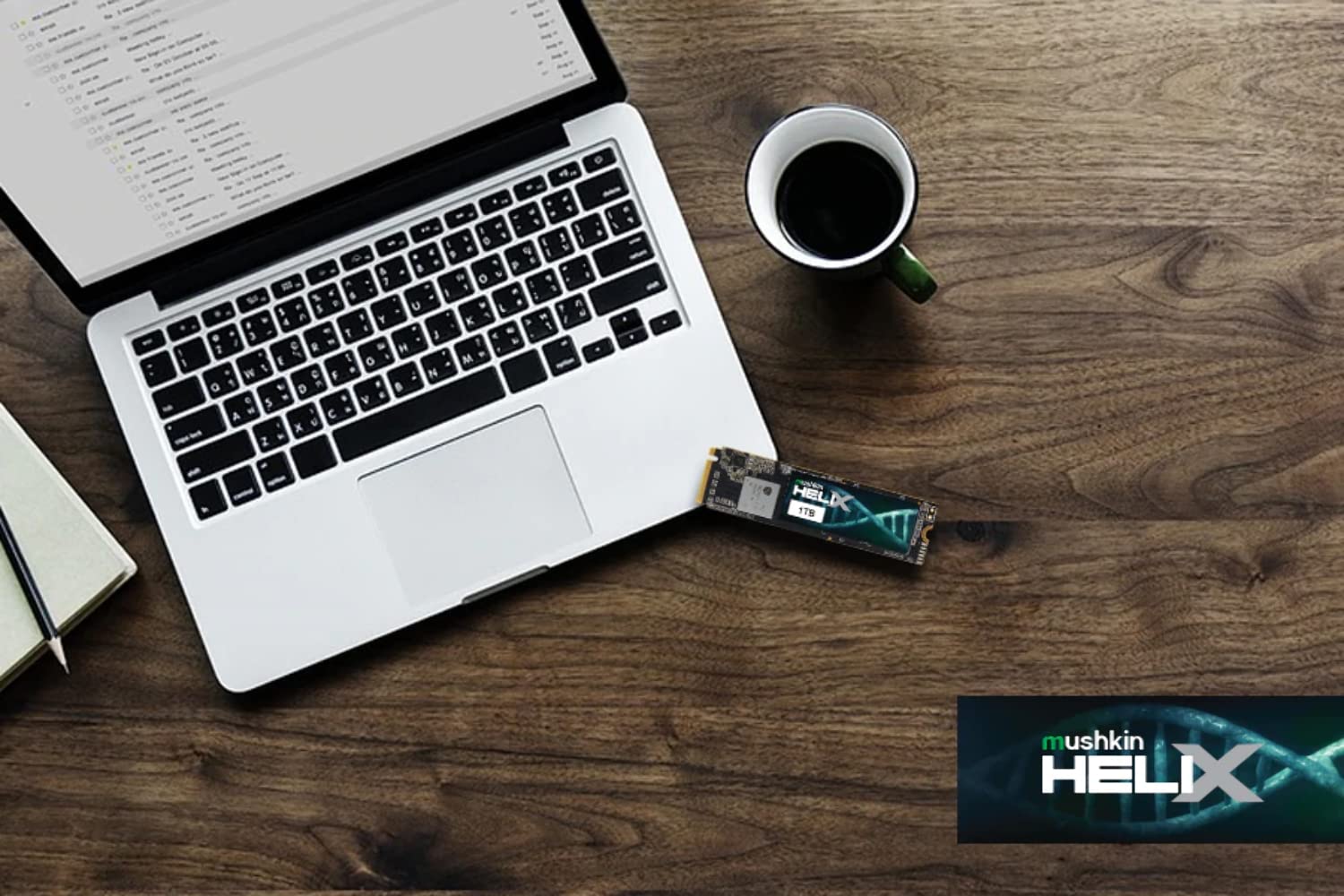 Mushkin Helix-L – 1TB PCIe NVMe 1.3 – M.2 (2280) Internal Solid State Drive (SSD) – Gen3 x4 – 3D TLC - (MKNSSDHL1TB-D8)