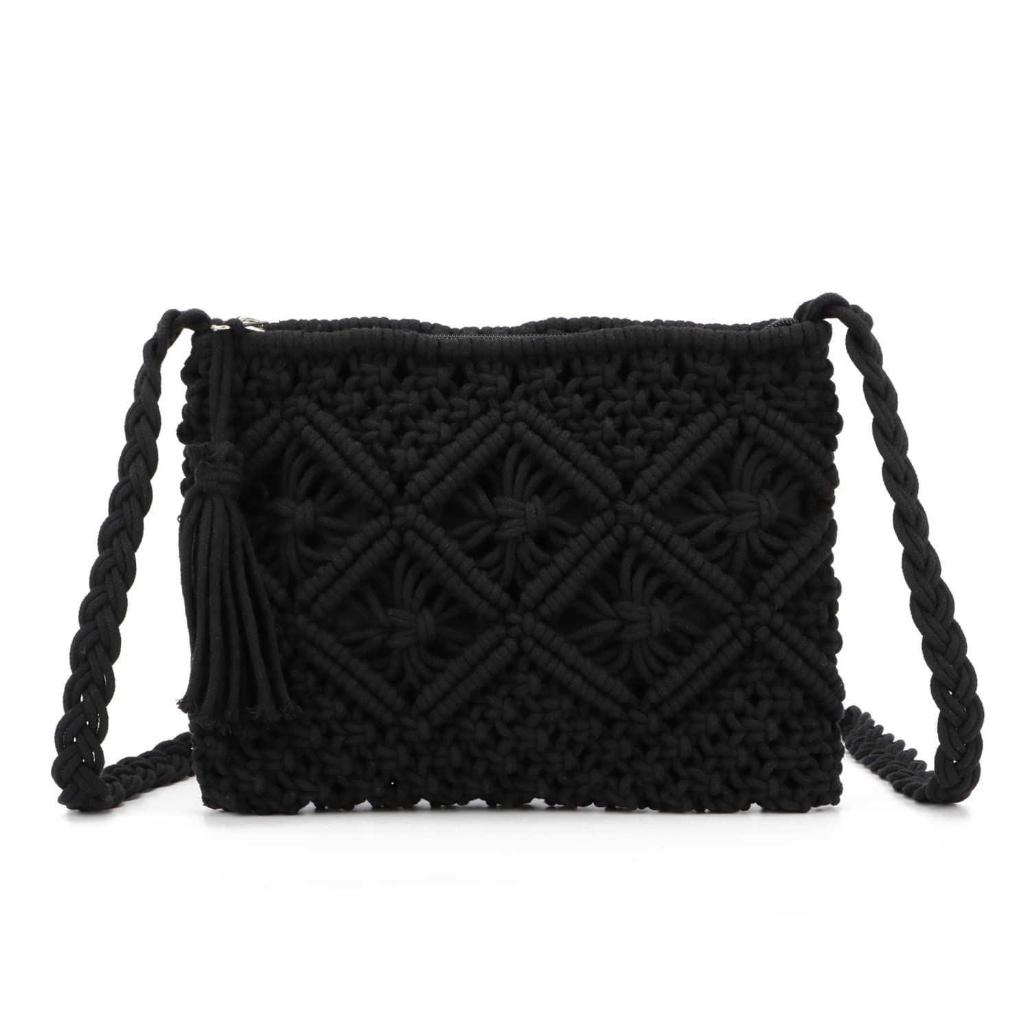 LUI SUI Womenās Handwoven Crossbody Purse Summer Beach Clutch Purses Woven Handmade Shoulder Handbag