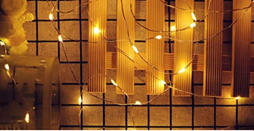 hhxiao String Light Waterproof Timer 16.5ft 5m Battery Powered Led Copper Wire String Fairy Light Home Garden Festival Outdoor Lighting