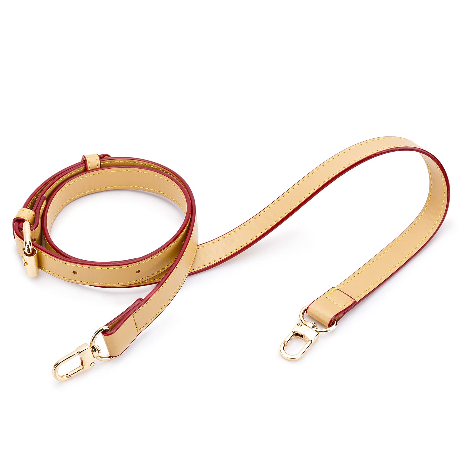 Leather Purse Strap Replacement for Handbags Speedy Nano Messenger Bag Small Pochette, Adjustable Crossbody Shoulder Strap for Bags - Tan
