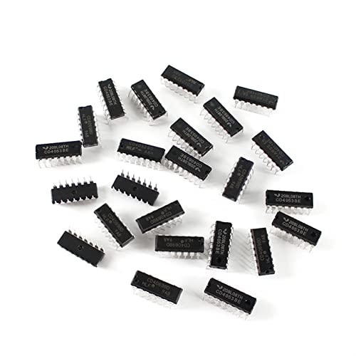 NOVOCE IC Kits 40pcs/Lot Integrated Circuit Logic IC Kit CD4011 CD4069 CD4052 CD4053 DIP Electronic Component with Chipset (Color : Cd4052-10pcs)