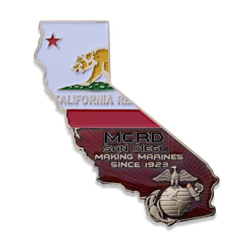 MCRD San Diego Challenge Coin - USMC Marine Corps Recruit Depot Military Coin - Challenge Coin Designed by Marines for Marines! Officially Licensed