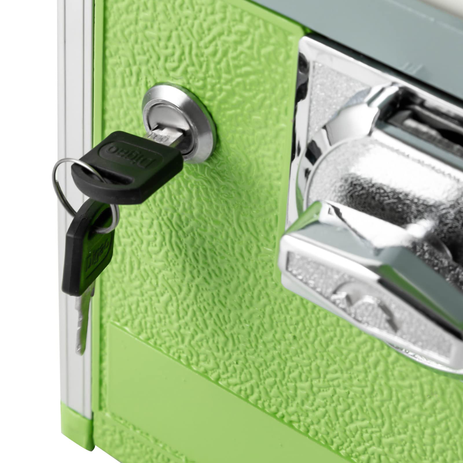 Green Vending Machine with Lock, Candy Gumball Machine, Large exit with Baffle, Suitable for 1.77-1.97 inches of Capsule, for Retail Stores, Game Stores, Park