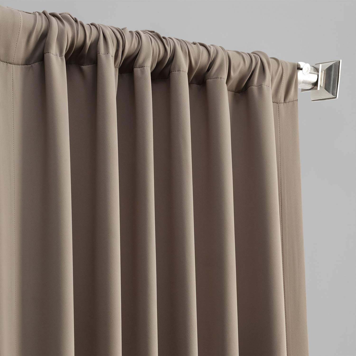 HPD Half Price Drapes Room Darkening Curtains 84 Inches Long for Bedroom (1 Panel), BOCH-2018111-84, 50 X 84, Formal Taupe
