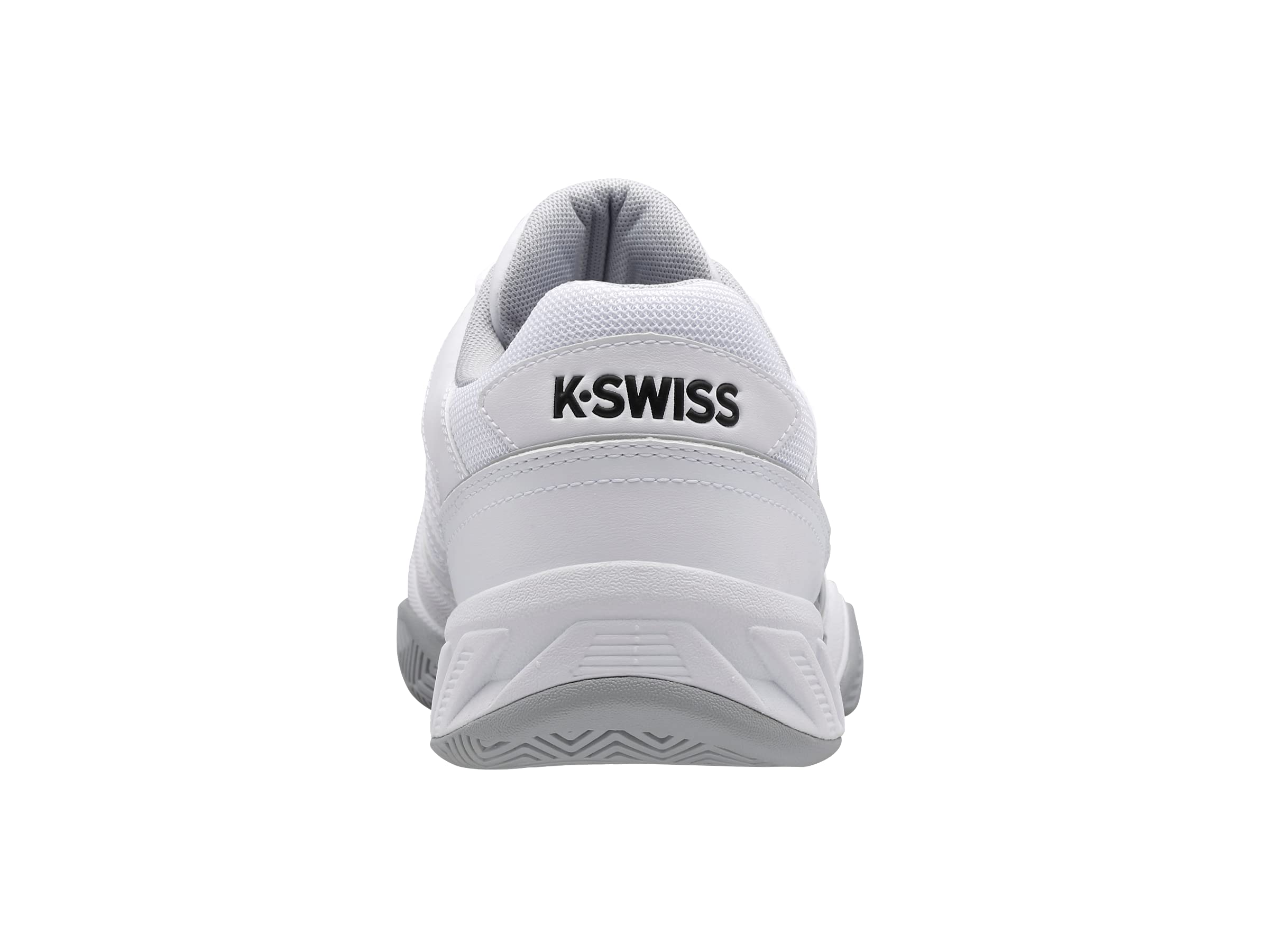 K-Swiss Men's Bigshot Light 4 Tennis Shoe, White/Highrise/Black, 11.5 M