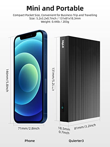 MeLE Quieter3Q Fanless Mini PC Celeron N5105 8GB 256GB, Windows 11 pro Tiny Desktop HDMI Gigabit Ethernet,Business Media Micro PC with Unlock Bios Auto Power on, SSD PXE VESA Mount