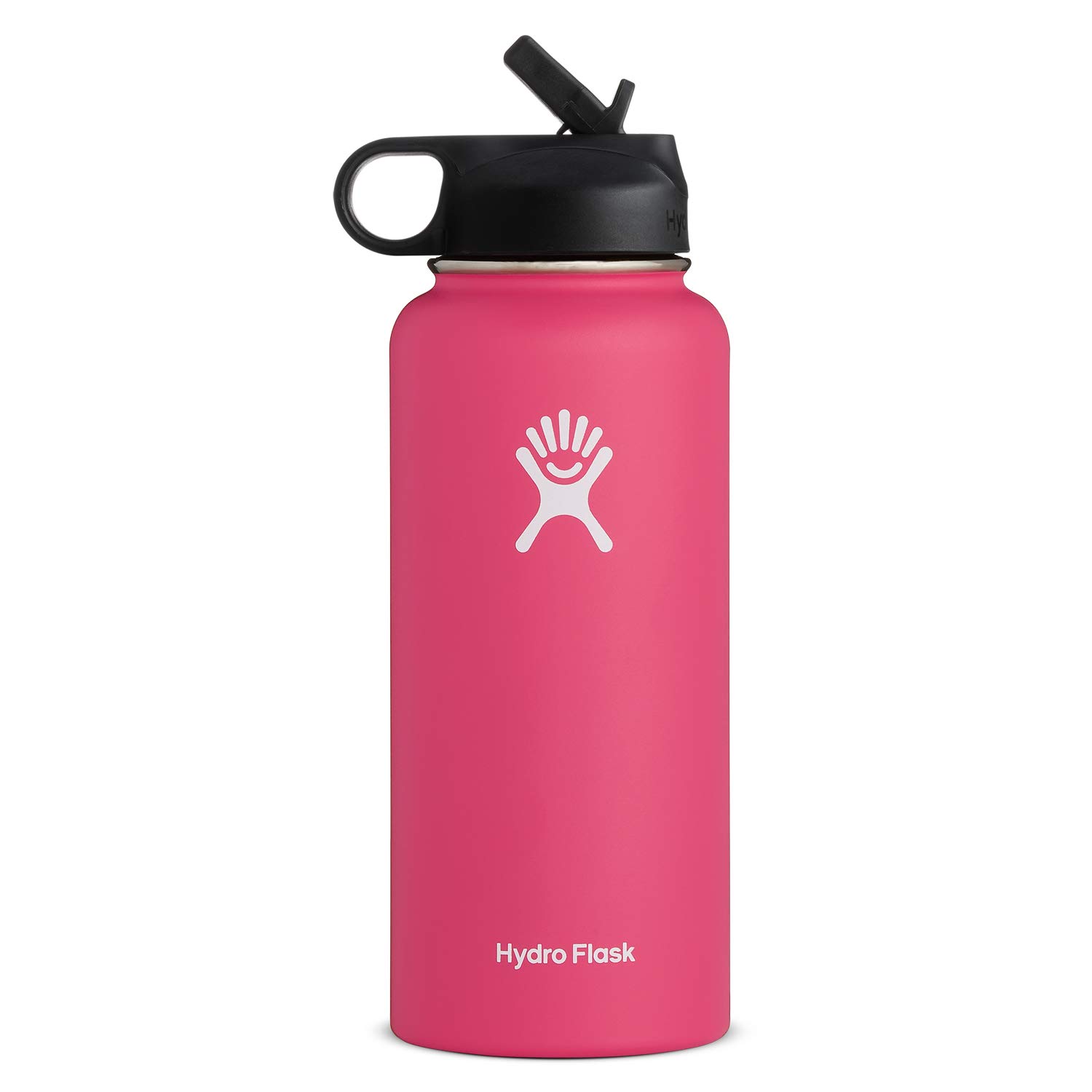 Hydro Flask Wide Mouth Water Bottle, Straw Lid, Old Style Design - 40 oz, Watermelon