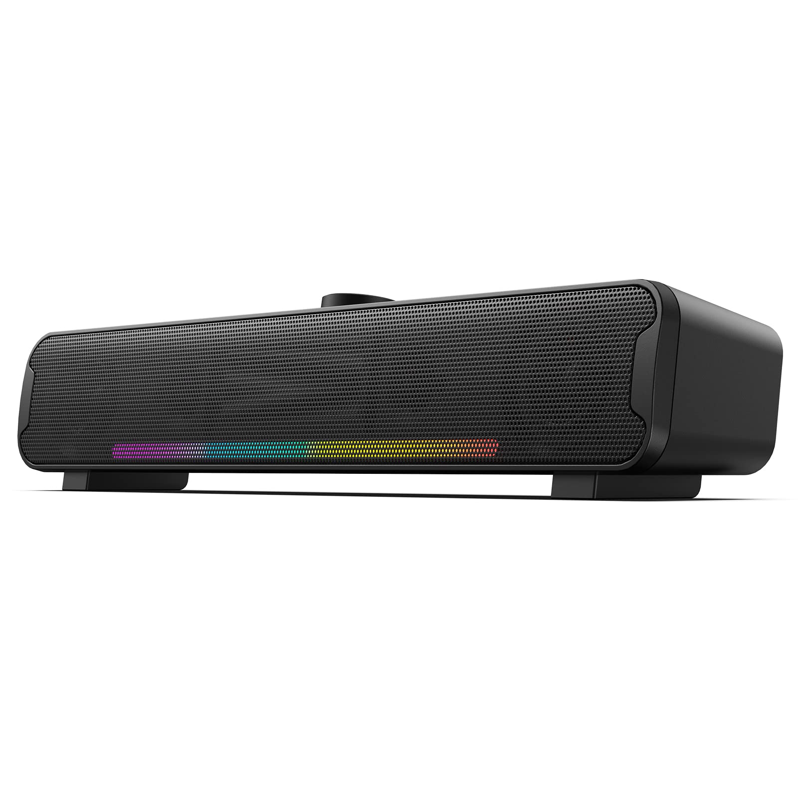 NOOTRY Computer Speakers, Bluetooth RGB Laptop SoundBar, 16W Dual HiFi Stereo with 6 LED Color Mode Soundbar, USB Powered Computer Speakers for Monitor, Phone, PC, Laptop