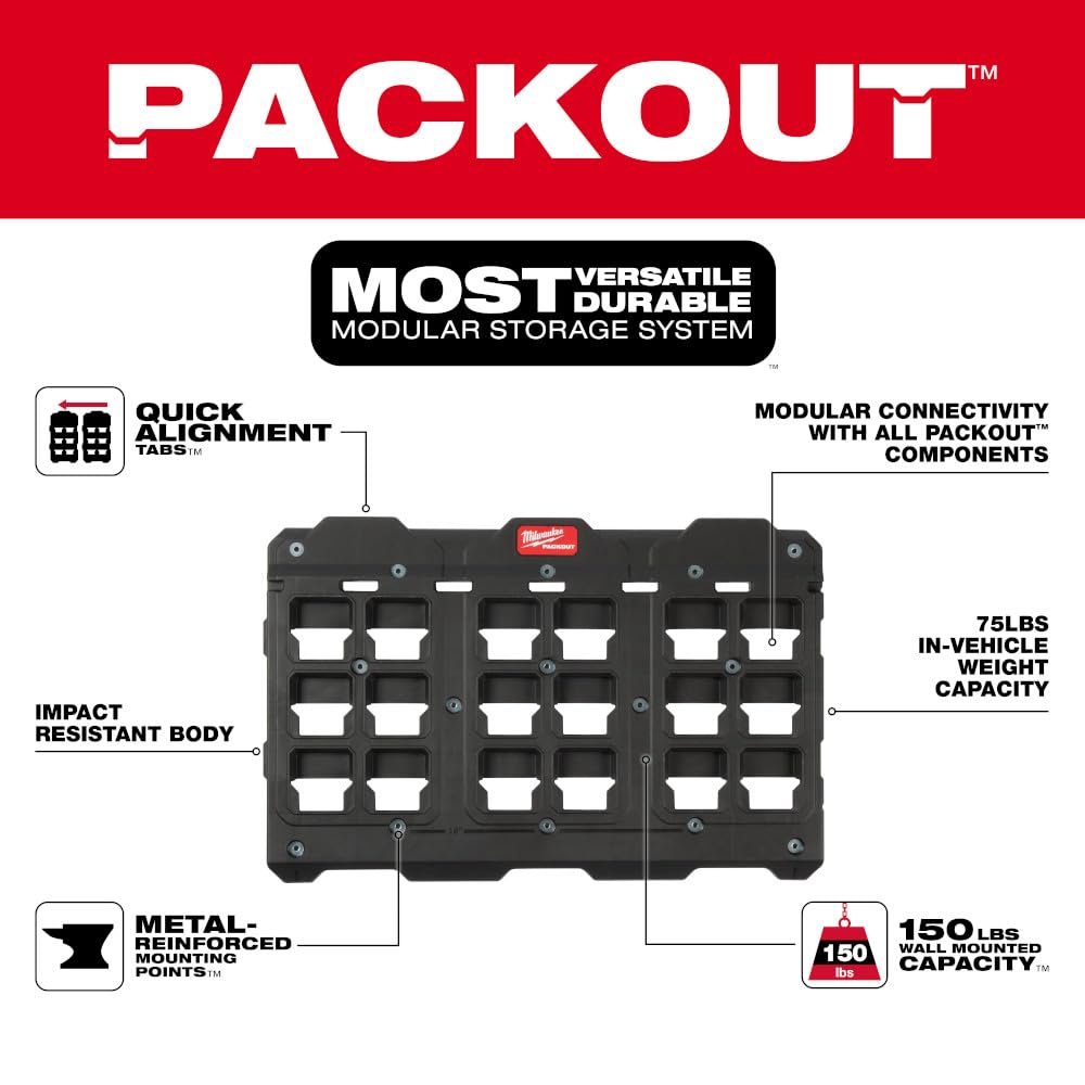 Milwaukee Plate Wall Large PACKOUT 48-22-8487