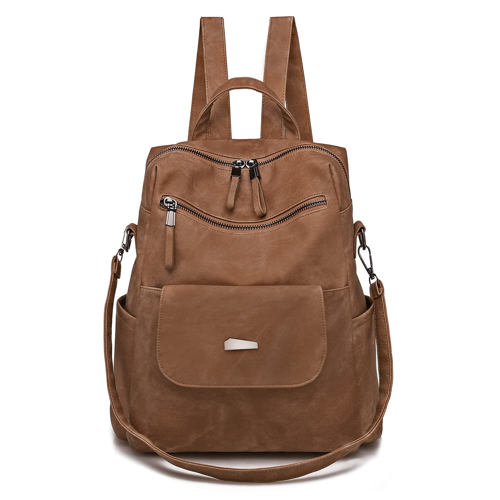 Konelia PU Leather Backpack Purse for Women Fashion Multipurpose Design Handbag Ladies Shoulder Bags Travel Backpack Blue
