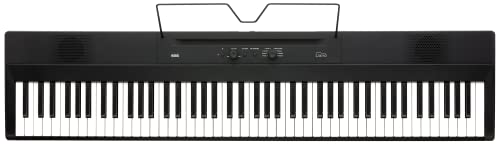 Korg 88 Portable Digital Piano with Semi-Weighted Keys and Built-in Speakers, with Sustain Pedal, Music Stand, and Power Supply (LIANO),Black