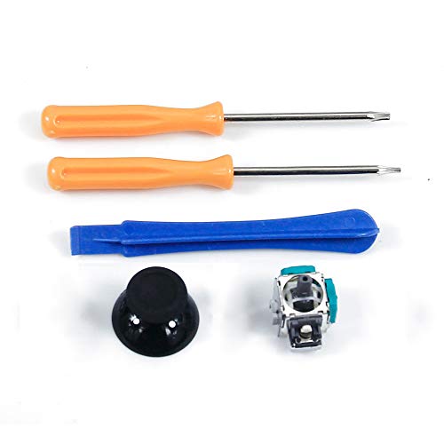 New for XboxOne Series X / S Controller Joystick / Thumbsticks Set Pack 4 Replacement Original, Compatible with for Xbox One S Consoles, Analog Joy Stick + Thumb Covers + Opening Tools Kit