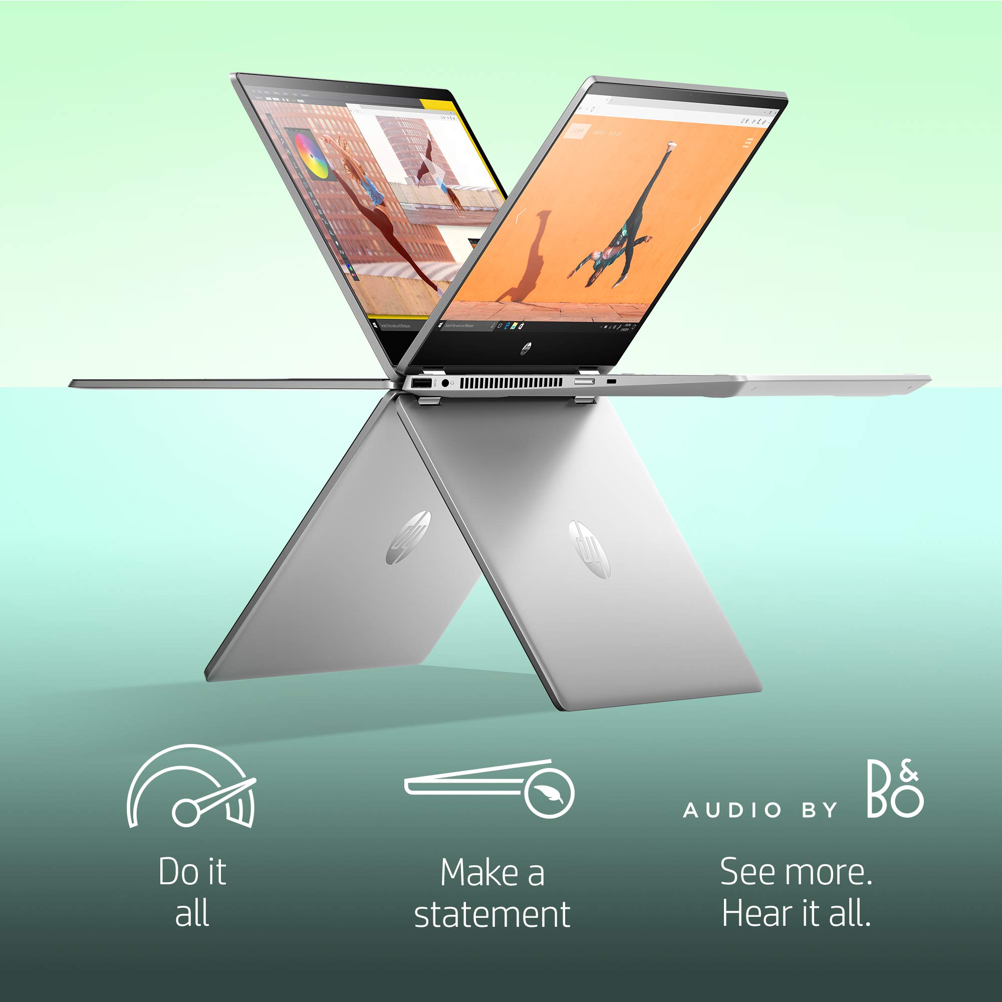 HP Pavilion x360 15 2-in-1 Convertible Laptop, Intel Core i5-10210U, 8 GB RAM, 512 GB SSD Storage, 15.6-inch HD Touchscreen Display, Windows 10 Home (15-dq1020nr, 2020 Model)