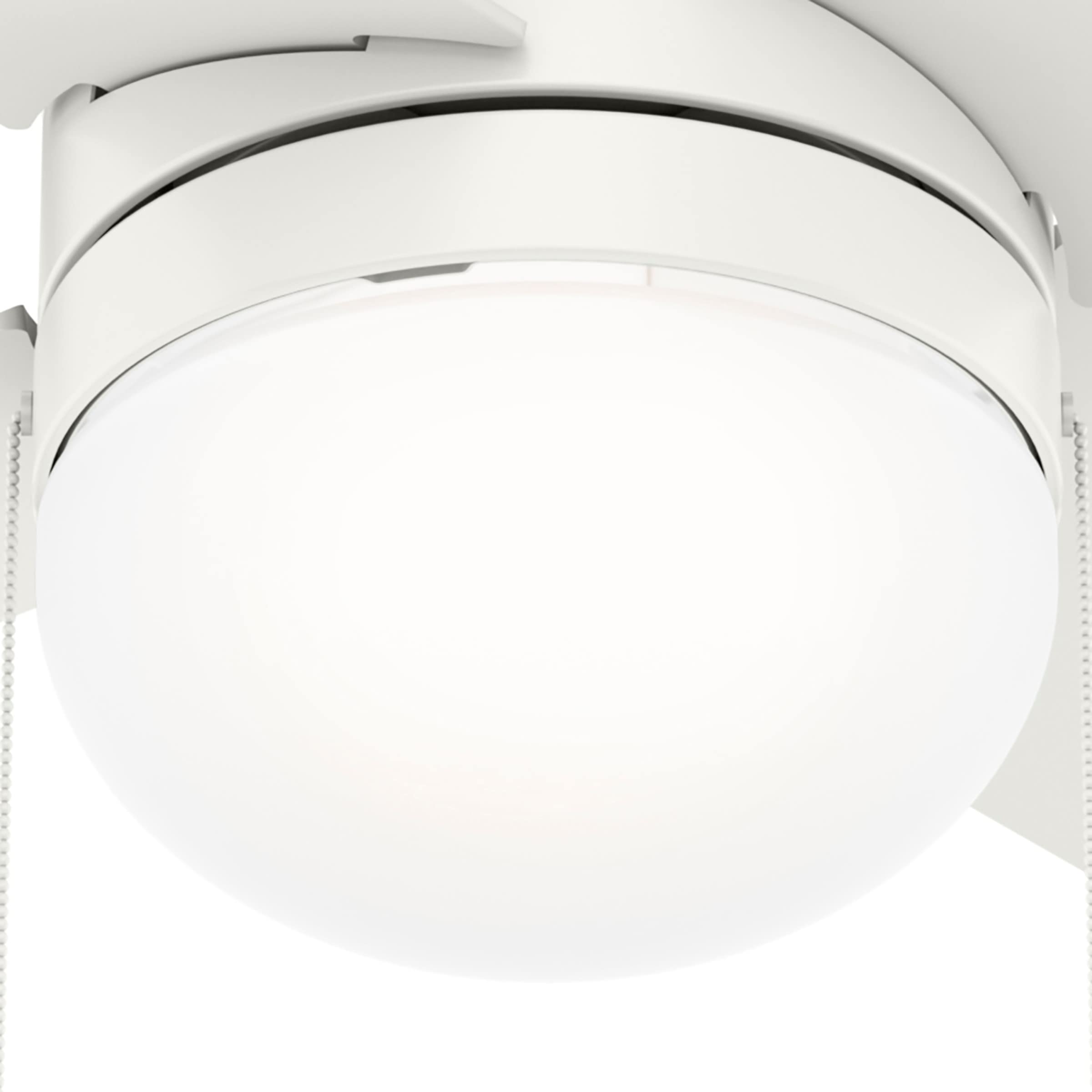 Hunter Fan Company 50359 Timpani Ceiling Fan, 44, Fresh White Finish