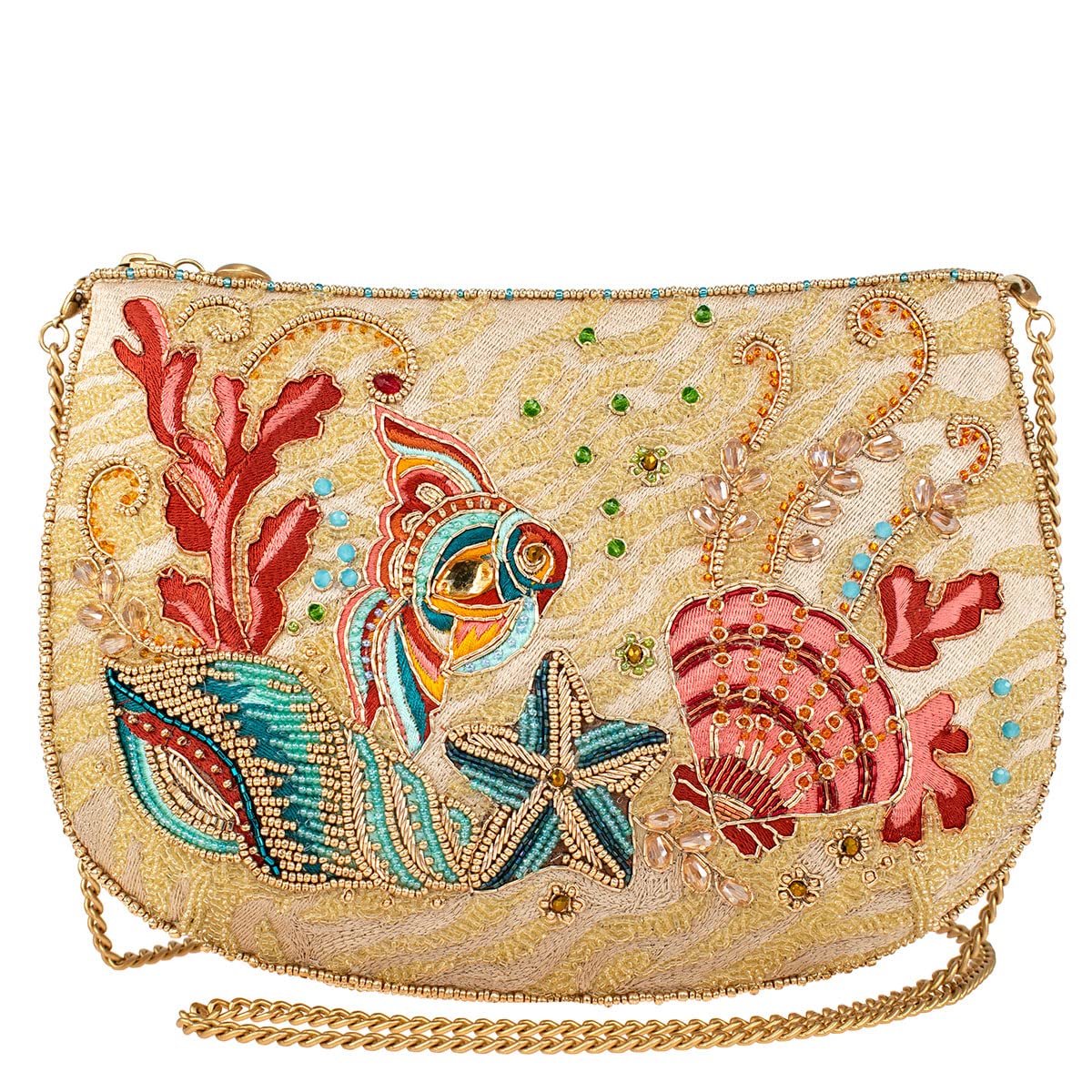 Mary Frances Down Under Crossbody Clutch Sea Theme Handbag