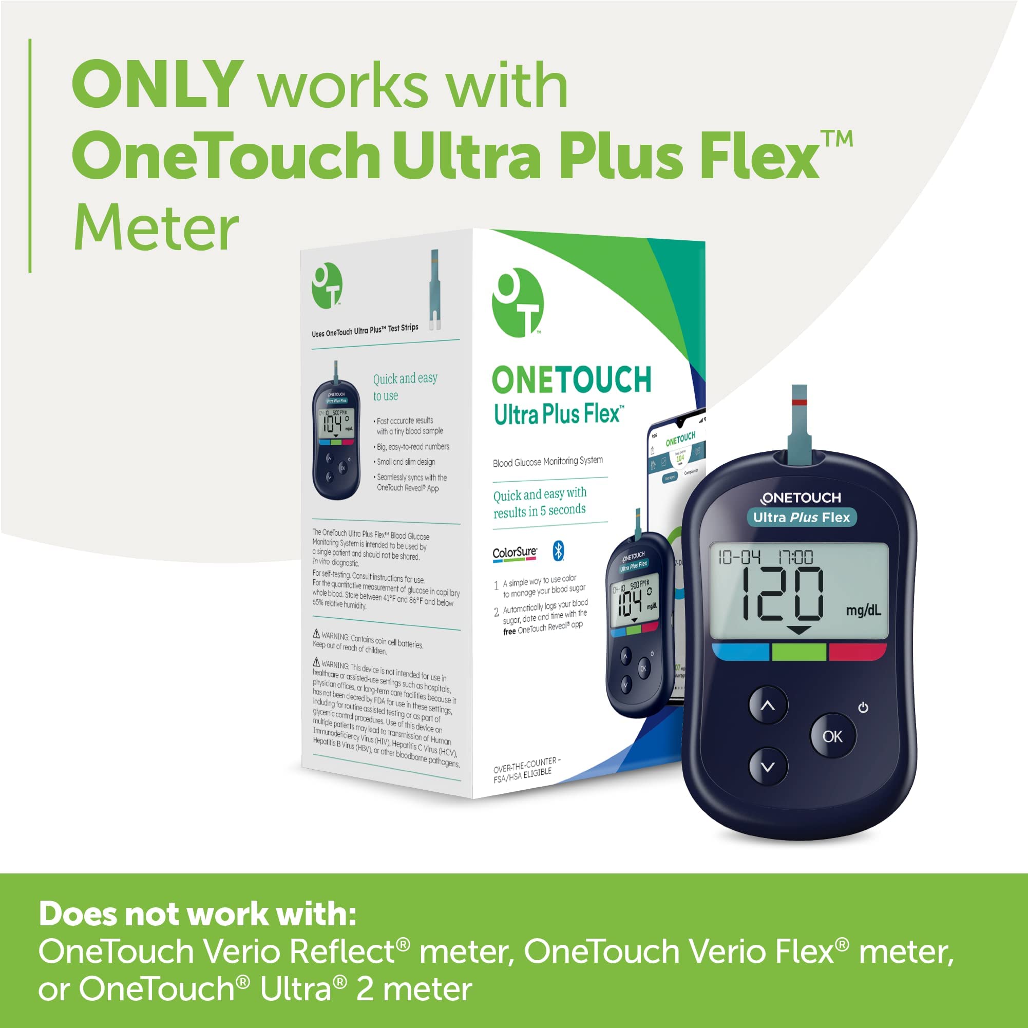 OneTouch Ultra Plus Test Strips for Diabetes Value Pack - 90 Test Strips | Diabetic Test Strips for Blood Sugar Monitor | Self Glucose Testing | (Only Works with OneTouch Ultra Plus Flex Meter)