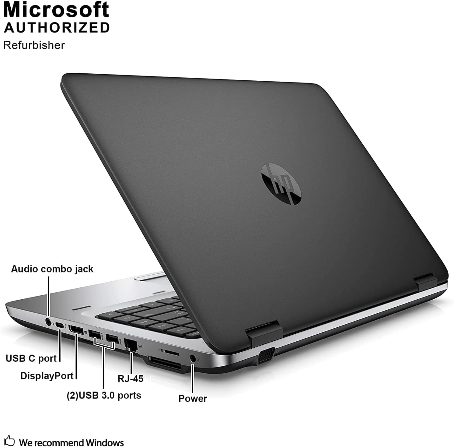 HP Probook 640G3 14" FHD Laptop PC, Intel Core i5-7200U 2.5GHz up to 3.1GHz, 16GB DDR4 RAM, 256GB SSD, Backlit Keyboard, Windows 10 Pro (Renewed)