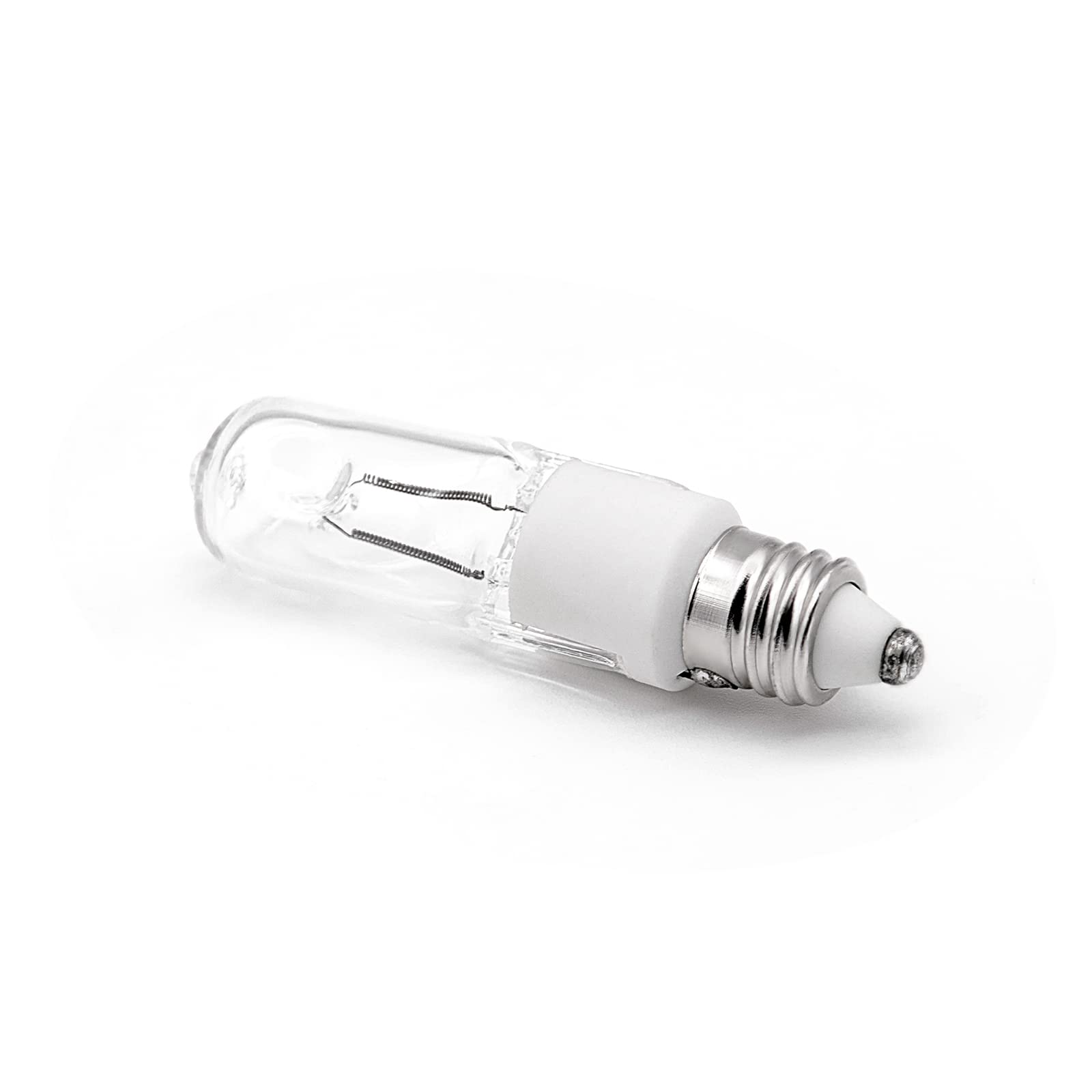 Jaenmsa E11 Bulb, 6 Pack JDE11 120V 100W Halogen Light Bulb, Dimmable JDE11 Bulb T4 Mini Candelabra Base for Chandeliers, Pendants, Table Lamps, Cabinet Lighting, 2700K Warm White(6 Pack)