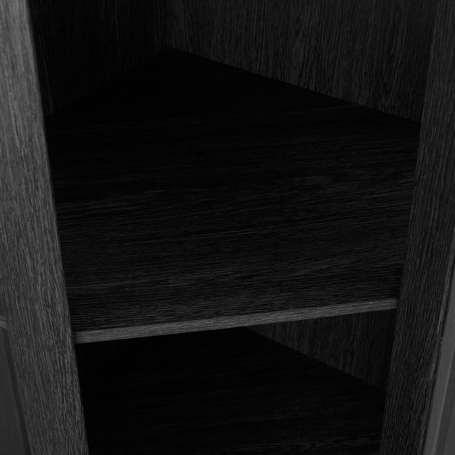 Home Source Oak Corner Bar Unit
