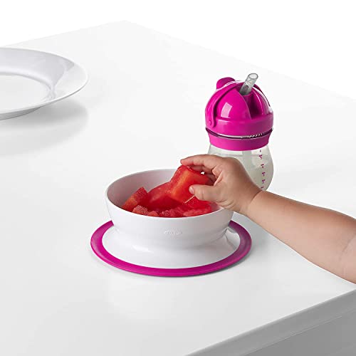 OXO Tot Stick & Stay Suction Bowl - Pink (Pack of 2)