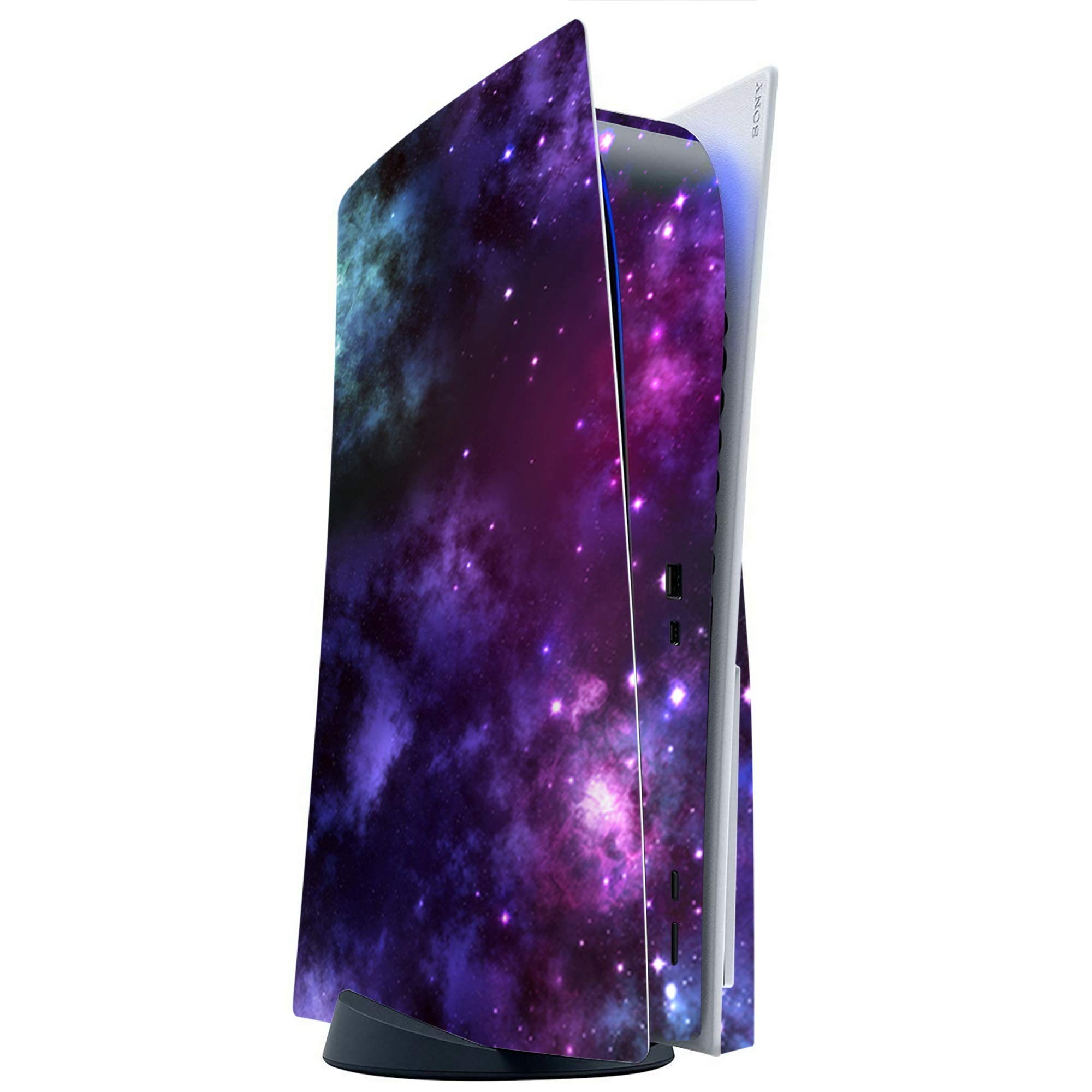 ITS A Skin Skins Compatible with Sony Playstation 5 Console Disc Edition - Protective Decal Overlay Stickers wrap Cover - Space Gasses