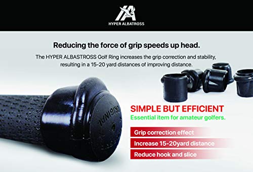 HYPER ALBATROSS Hyper Shot 14ea (Black), Golf Grip aid, Golf Grip Training aid, Golf Grip Alignment Tool, Golf Swing aid, Golf Swing Trainer, Golf Swing Grip Trainers