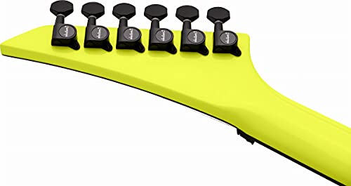Jackson X Series Kelly Kexm 6-String, Maple Fingerboard, Poplar Body, and Through-Body Maple Neck Electric Guitar (Right-Handed, Neon Yellow)