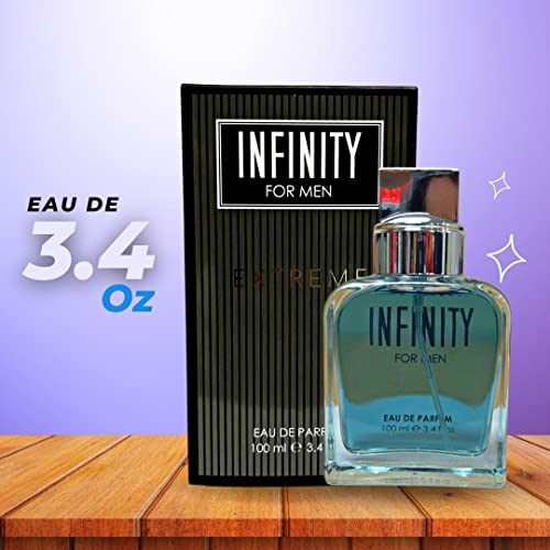 NovoGlow Infinity Extreme Perfume for Men - 3.4 Ounce Eau De Parfum Spray