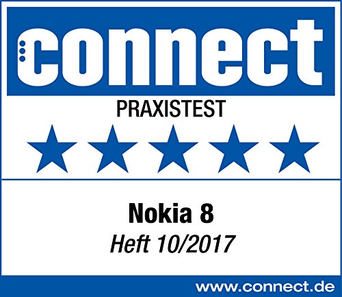Nokia 8 64GB Single-SIM Android (GSM only, No CDMA) Factory Unlocked 4G/LTE Smartphone (Silver) - International Version