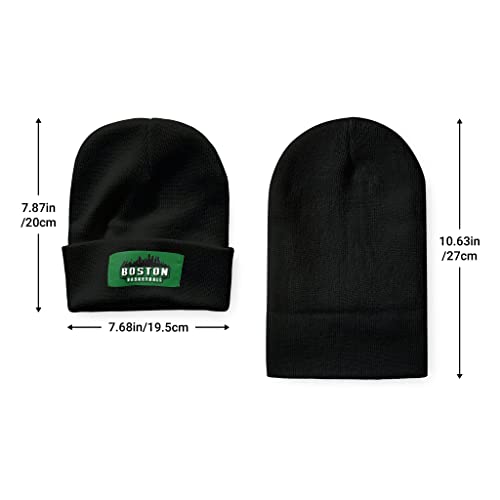 Lisabridal Winter Team City Black Beanie Hats Knit Warm Cap for Men Women