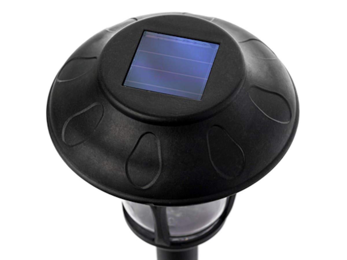Home Zone Security Solar Path and Spotlight 8-Pack 6 Solar LED Light + 2 spot Lights 3300K no Wiring Auto -on Sensor, Black, 140682