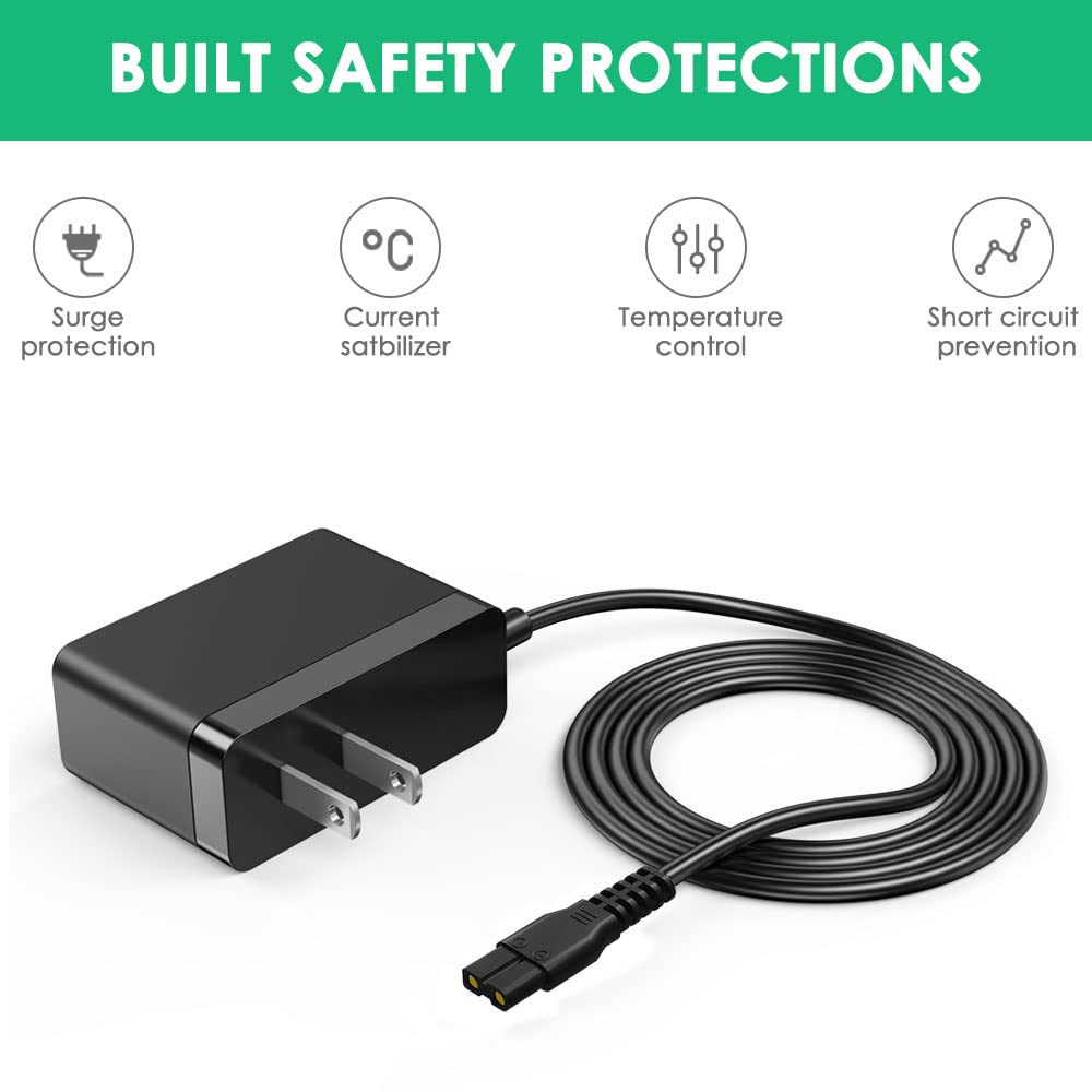 Mrgru Replacement Charger for 1614563 Compatible with Bissell SpinWave Cordless Hard Mop 2307 2315 23158 23159 2315A Power Cord Supply