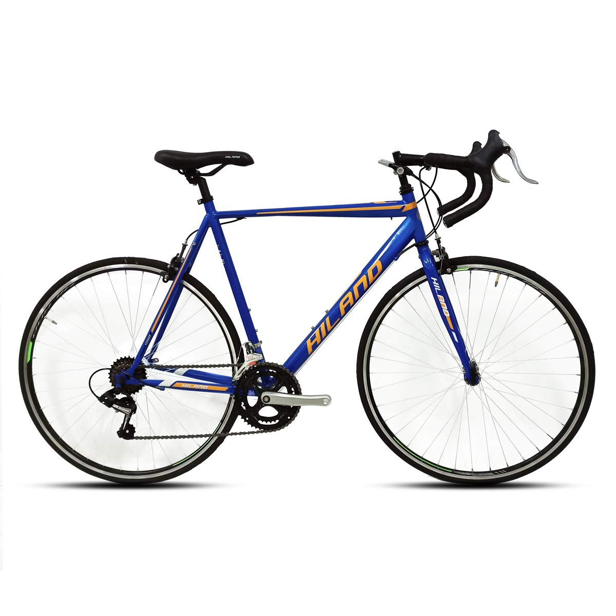 HILAND Road Bike 700C City Commuter Bicycle with 14 Speeds Drivetrain Blue 50cm Frame