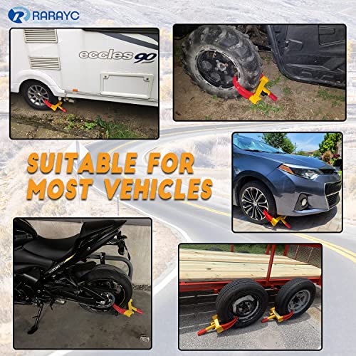 Wheel Lock Universal Heavy Duty Security Trailer Wheel Locks Tire Anti Theft for Most Cars Motorcycle SUV Golf Boat