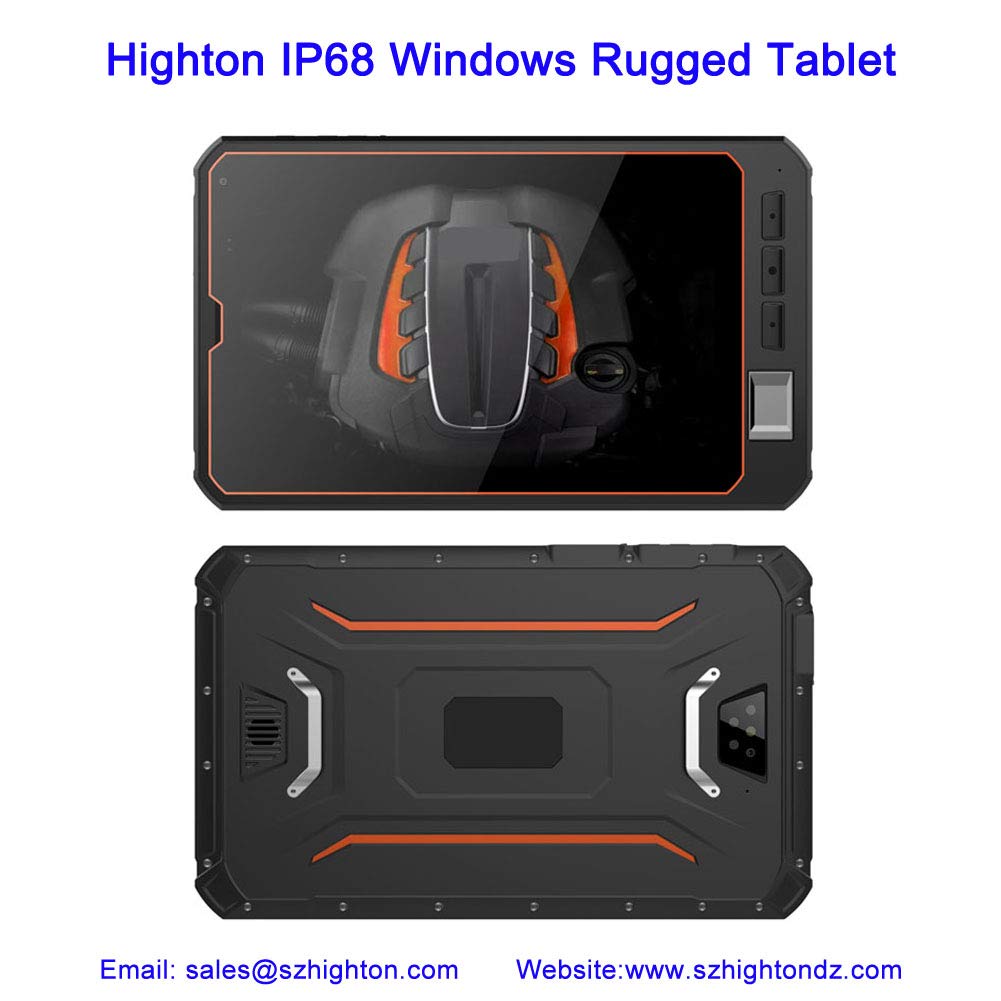 HiDON 10.1inch win10 Waterproof Tablets IP68 Z8350 CPU Supports OTG/4g Network/Rugged Tablets with 10000mAh Battery Rugged Tablets