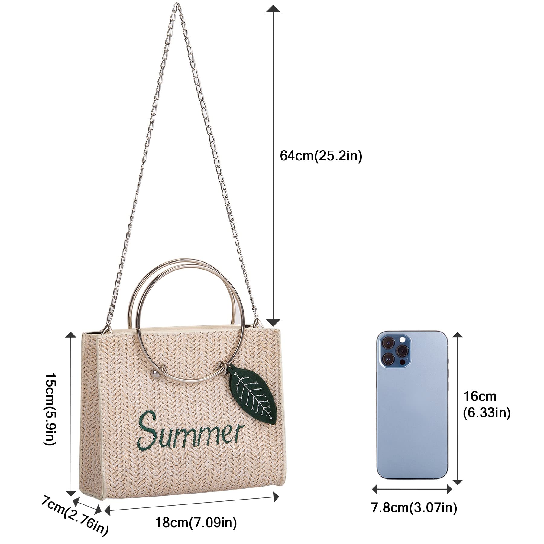 Larcenciel Chic Top-Handle Bag - Upgrade Your Summer Style - Perfect for Beach, Travel, and Daily Life