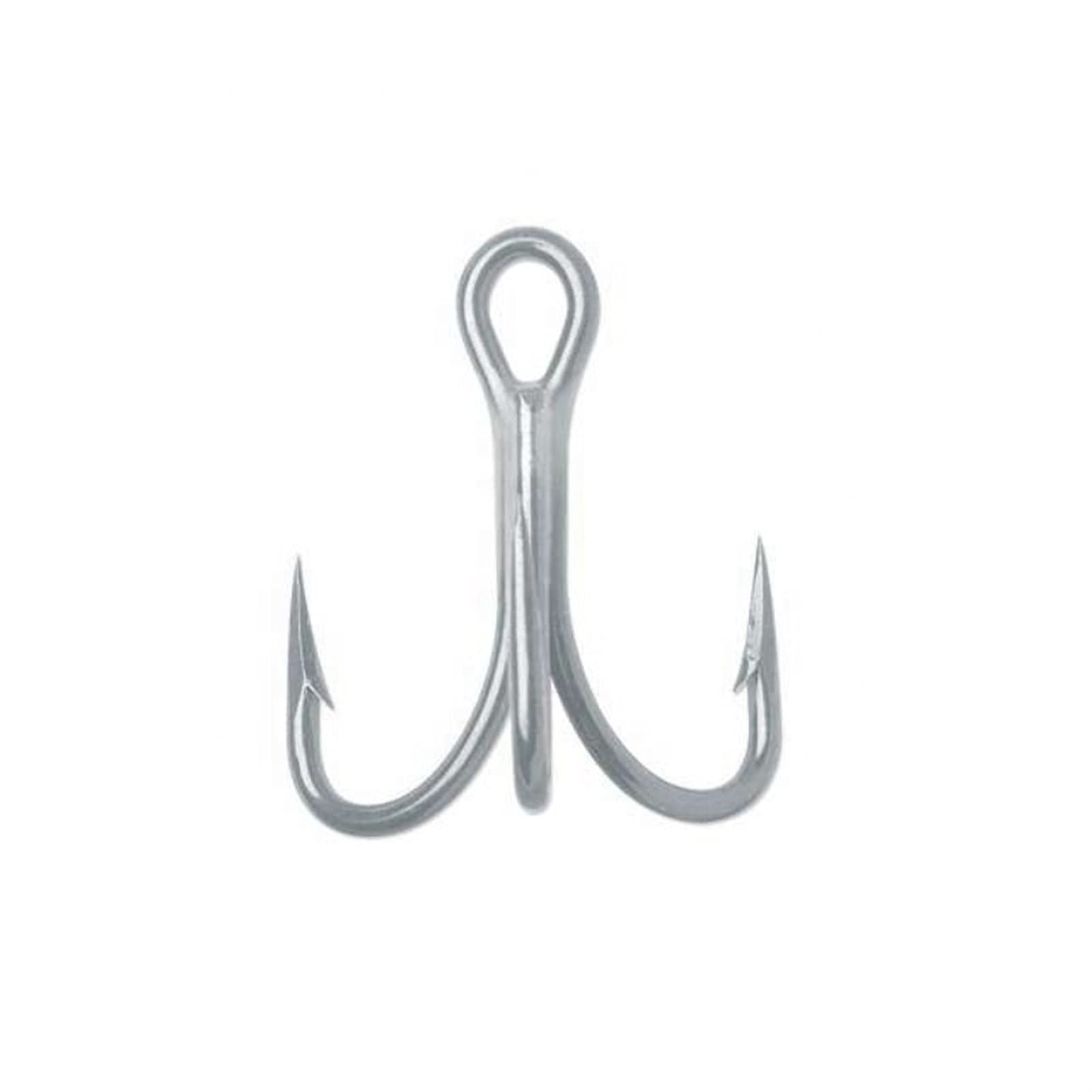 moisture Portable Circle Fish Hooks Set 50 Pcs Hook Strong Short Treble Fishing Hook Fishing Hook Set (Size : 3/0#)