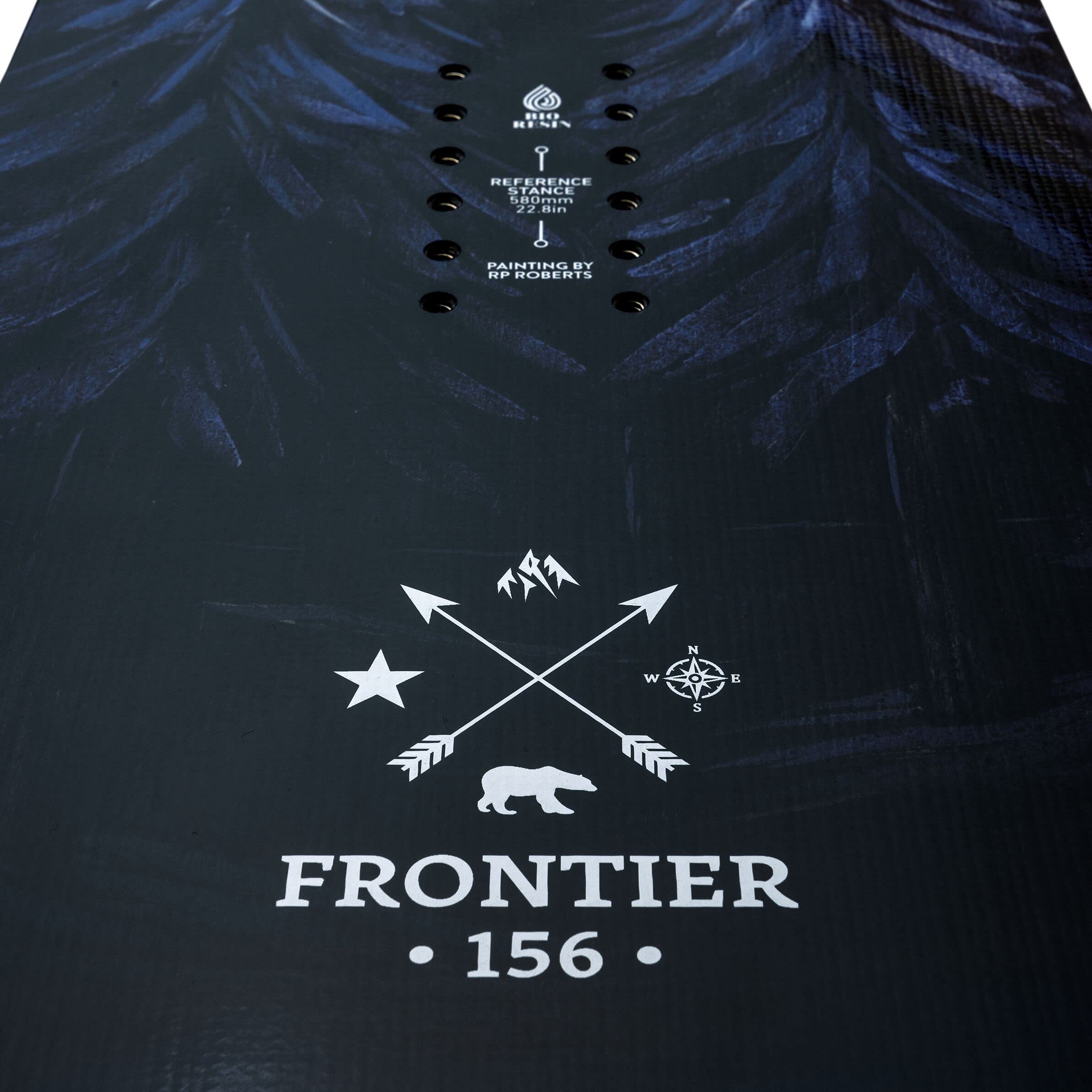 JONES Snowboards Frontier Snowboard, Directional Freeride, 156cm