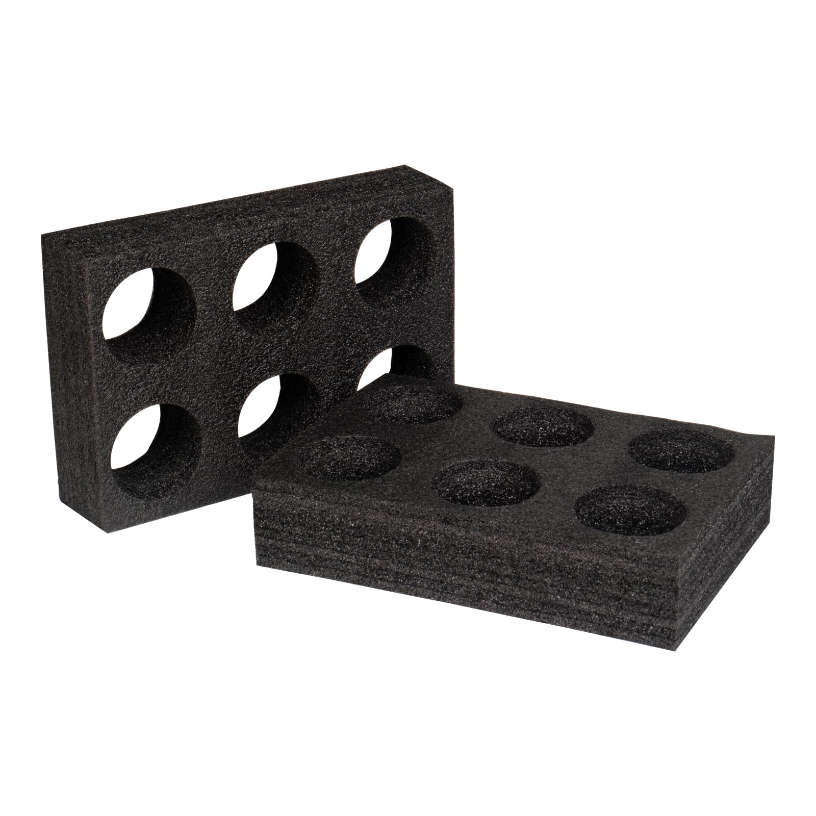 KVMORZE 6-Hole Takeout Coffee Cup Tray 2 Pcs Multi-Hole Foam Cup Holder Tray, To Go Drink Holder for Delivery Hot and Cold Drinks, Beverage Packing Tool for Camping Restaurant Refrigerator Home Decor
