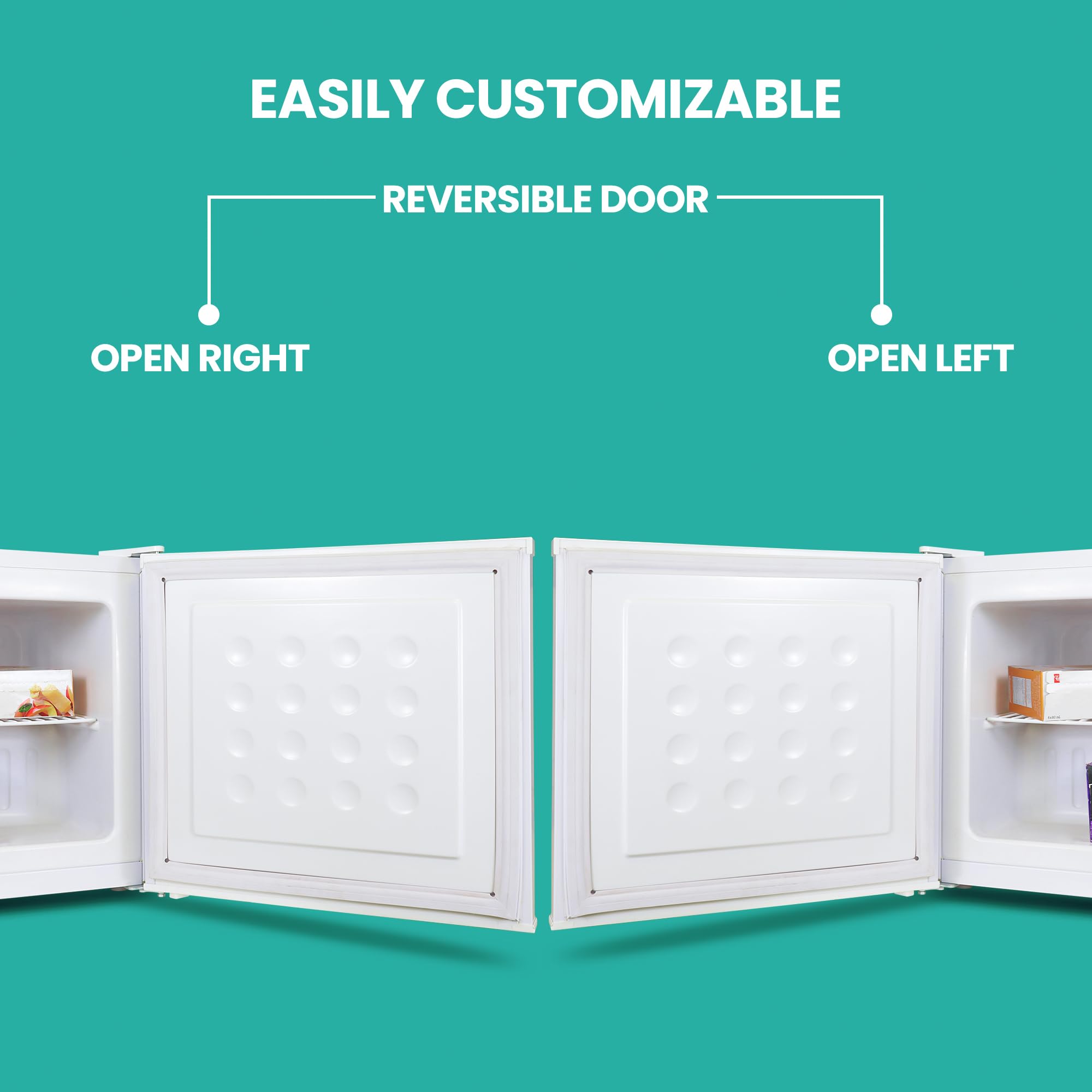 Koolatron Mini Upright Freezer 1.2 cu ft (34L) White, Manual Defrost, Space-Saving Flat Back, Reversible Door, Wire Shelf, for Apartment, Condo, Office, RV, Cabin, Dorm Room, Home Bar