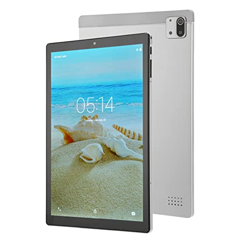 Naroote Gaming Tablet, 100-240V Octa Core Processor 4GB 64GB HD Tablet 5G WiFi Support Calling for Study (US Plug)