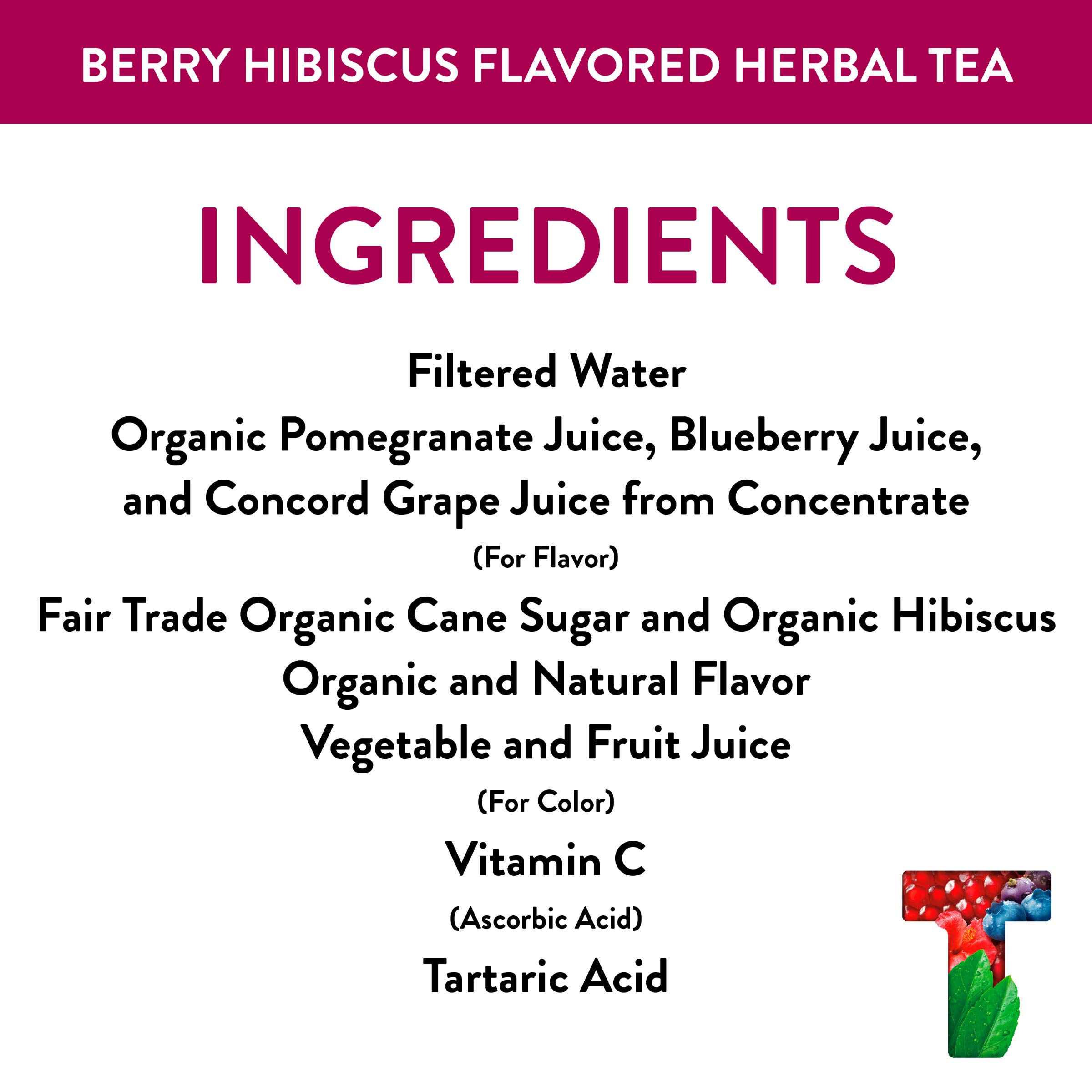 Honest tea Organic Fair Trade Berry Hibiscus Flavored Herbal Tea, 16.9 fl Oz (Pack of 12)