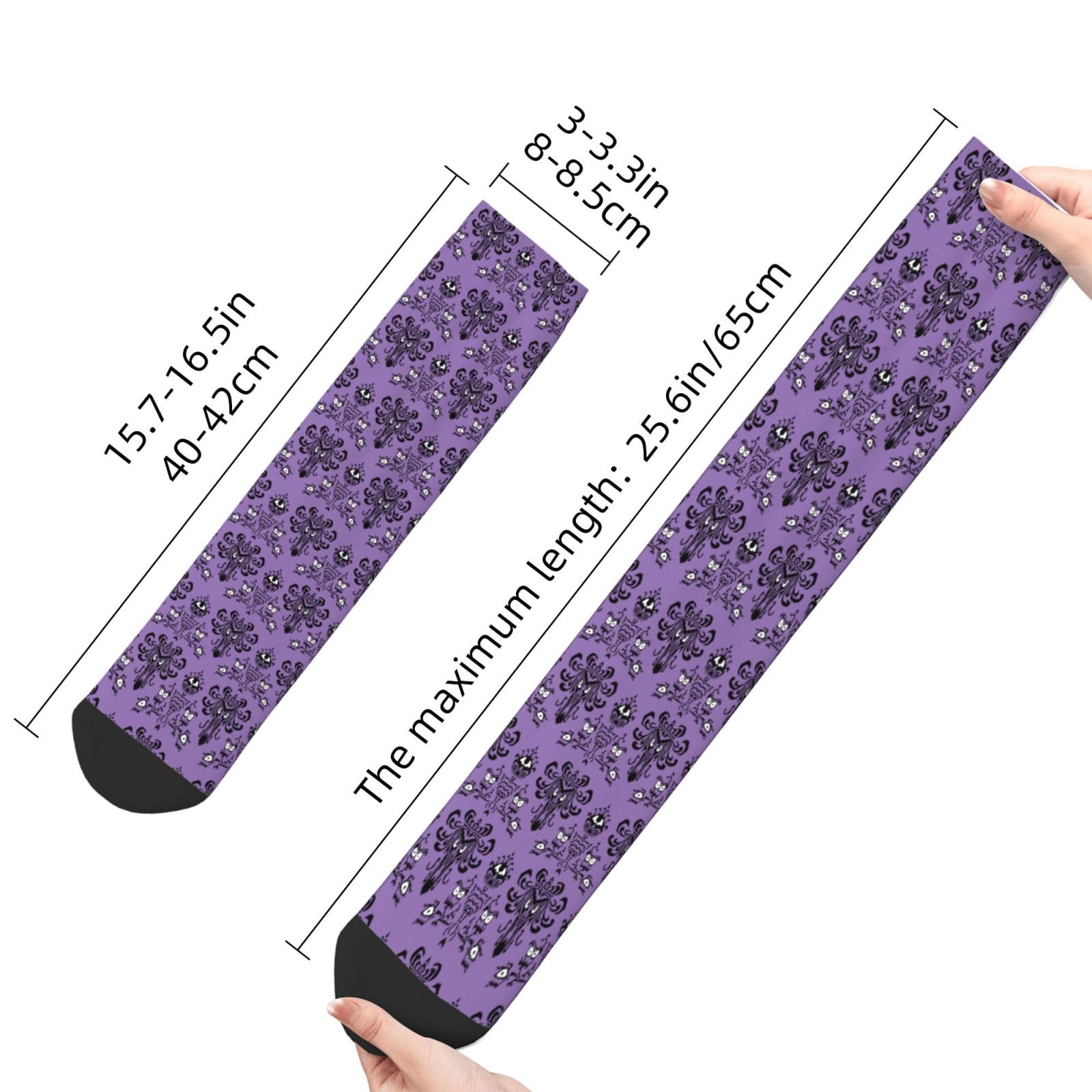 Haunted the Mansion Cool Socks For Men Women Fun Novelty Crew Socks
