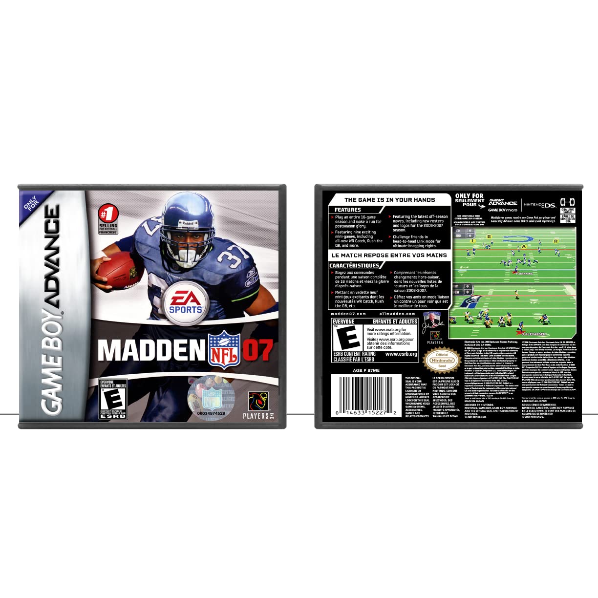 Madden 07 | (GBA) Game Boy Advance - Game Case Only - No Game