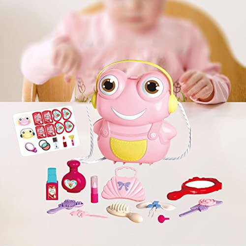 Mini Playhouse Toy Pretend Play Set Storage Bag, Montessori Toy Storage Toy Simulation Picnic, Beauty Organizer