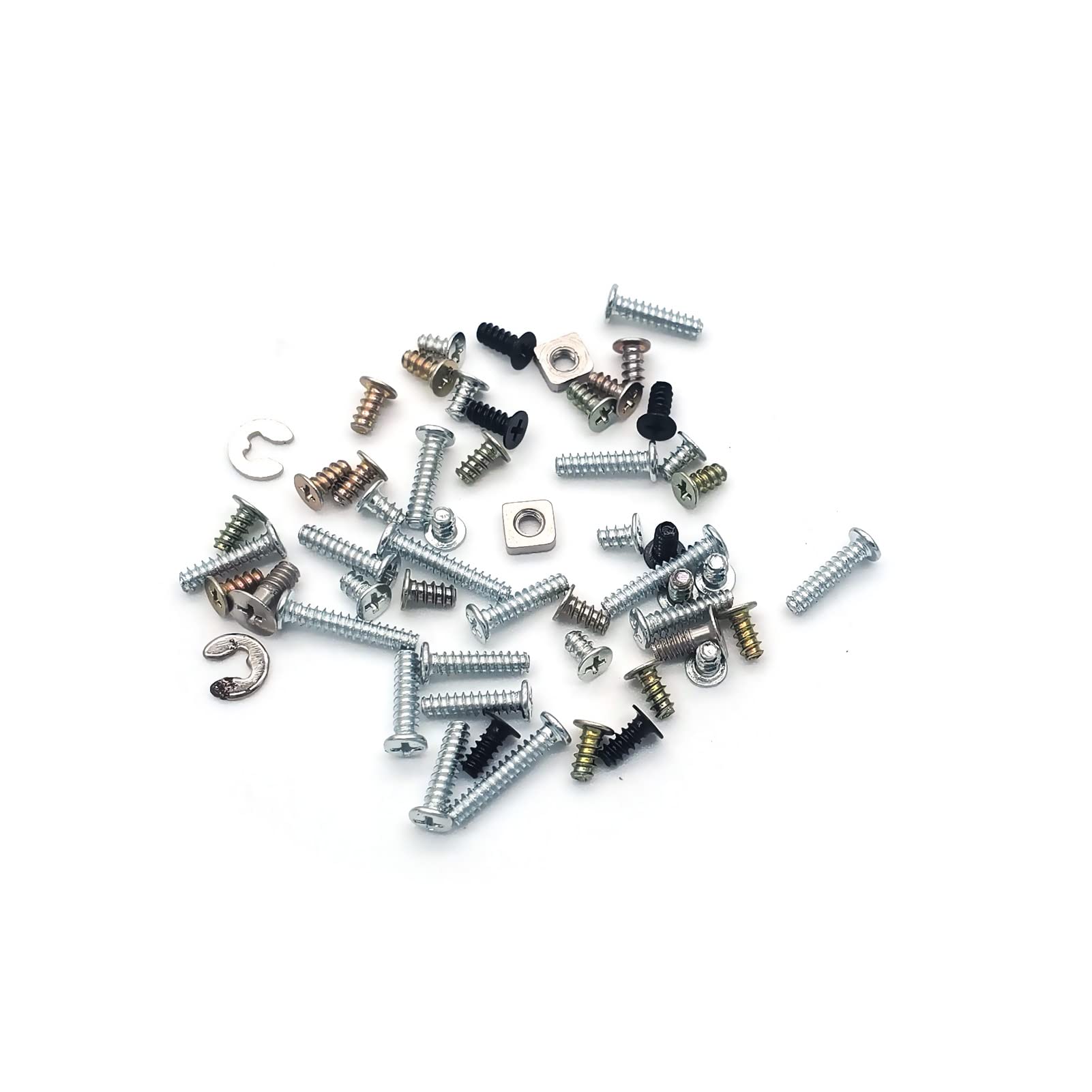 New New3DSXL Screws Full Set Replacement, for Nintendo New3DS New 3DS XL/LL Handheld Game Console, Shell Case & Motherboard Fixing Philip's Head Screw and Nuts Complete Repair Spare Parts
