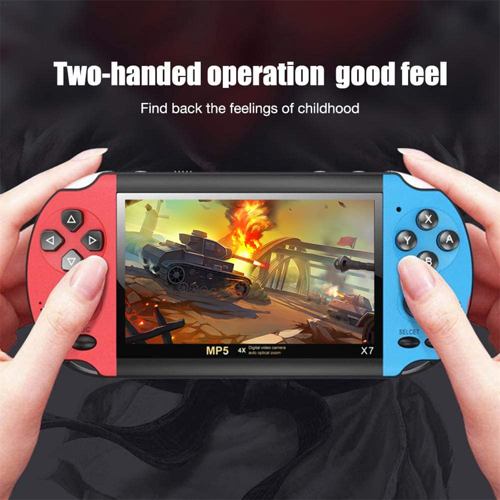 Handheld Game Console, Retro Game Console Built-in 10000+ Classic Games, 4.1-inch TFT LCD Screen, 10 Emulators, Handheld Emulator Console Support TV Output Video Music eBook