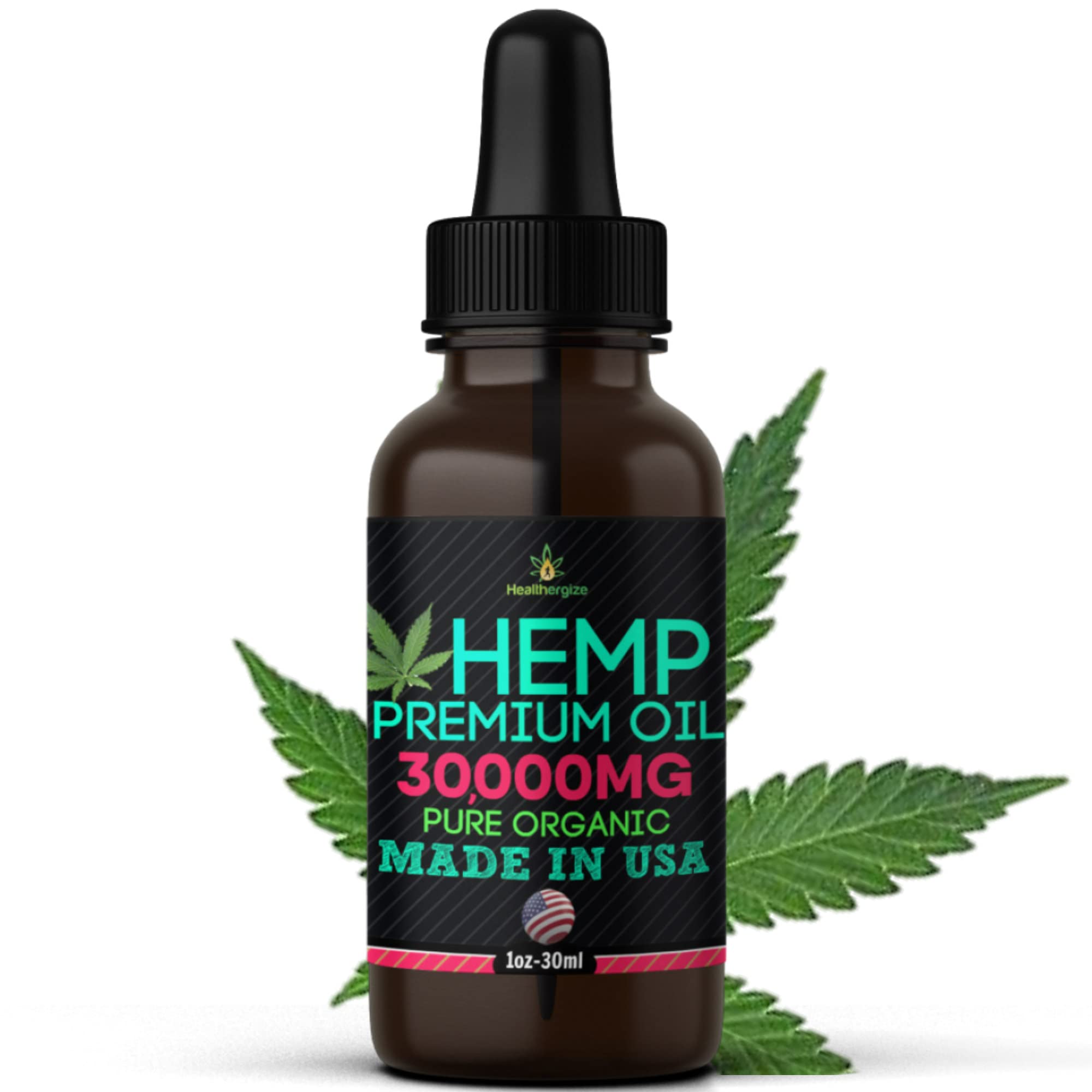 Healthergize 2Pack Hemp Gummies and Organic Hemp Oil Combo Set-Relief, Soothing, Discomfort, Sleep, Peace and Relax-Full Body High Care-Made in USA